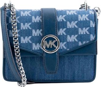 Michael Kors Femme, Sacs, Bleu, Taille: ONE Size Greenwich Crossbody Bag