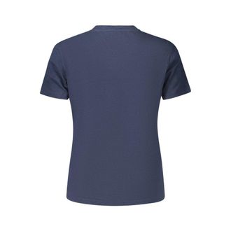 Tommy Hilfiger Logo-Embroidered Cotton T-Shirt - Blue