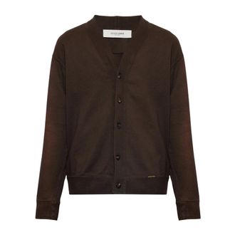 Golden Goose Cotton Cardigan Romeo - - Knitwear - Herren - Braun - S