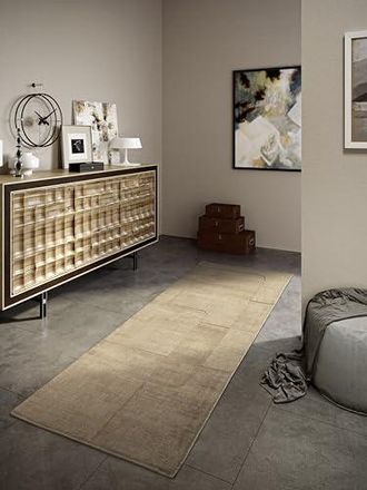 Villeroy & Boch Wollteppich Charlotte - Natur Wohnzimmerteppich - Handgewebt & Nat&uuml;rlich - Boho Teppich Wolle f&uuml;r Wohnzimmer, Schlafzimmer, Esszimmer, Flur, K&uuml;che - B