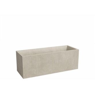 Artevasi Jardiniere - SYDNEY - Plastique - Creme - 100 cm - 98 L - Dimensions: 99.5x39.5x43 cm