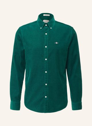 GANT Cordhemd Regular Fit gruen