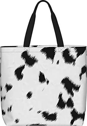 Generic Sac Fourre-Tout Motif De Pattes De Chien Sac &Agrave; Bandouli&egrave;re En Toile De Grande Capacit&eacute; Avec Poign&eacute;es Sacs En Toile Pour Femmes, Pour Burea, Shopping, 
