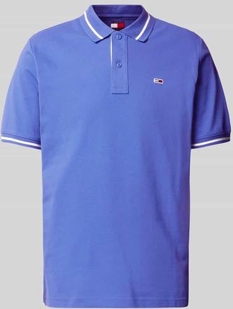 Tommy Jeans Regular Fit Poloshirt mit Logo-Stitching