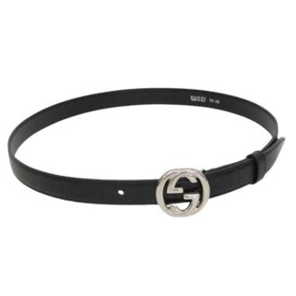 Gucci Pre-owned Interlocking Belt - - Pre-owned - Damen - Schwarzk - ONE SIZE