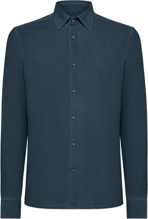 Roberto Ricci Design Rrd, Homme, Chemises, Bleu, Taille: 2XL Chemise Piqué Techno Wash