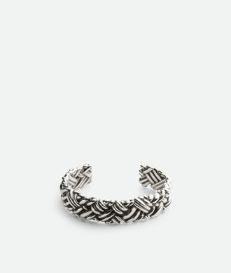 Bottega Veneta Bracelet Manchette Intreccio Moyen Format - Bottega Veneta