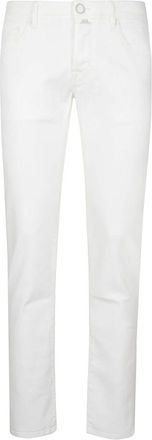 Jacob Cohen Homme, Jeans, Blanc, Taille: W33 Nick Slim 5 Pocket Jeans