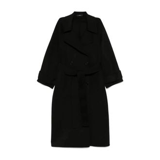 Joseph Cashmere Double Face Mantel - - Coats - Damen - Schwarzk - M