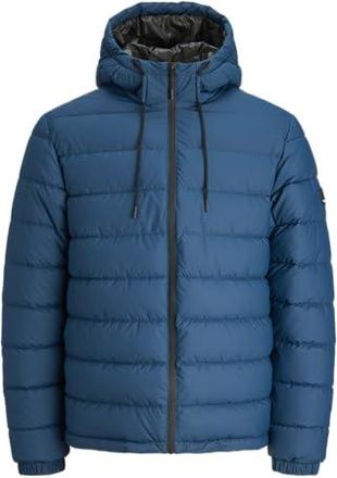 Jack & Jones Jcopoint PU Puffer Jacket BF Veste, Titane, S Hommes