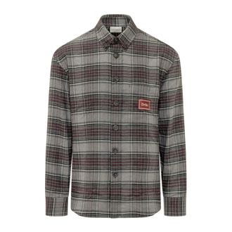 Dr&ocirc;le de Monsieur Chemise Carr&eacute;e &agrave; Carreaux - Homme - Chemises - Gris - Taille: L