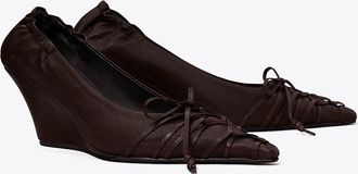 Tory Burch Keilabsatzschuh mit Schn&uuml;rung