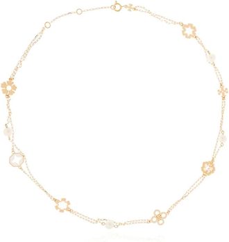 Tory Burch Femme, Accessoires, Jaune, Taille: ONE Size Pearl Necklace