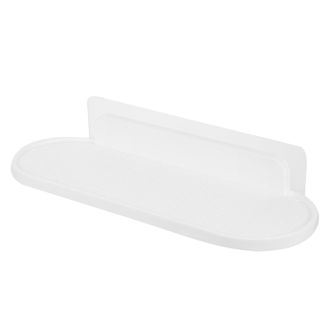 Artibetter SAFIGLE Nagelfreies Toiletten Aufbewahrungsregal 2 St&uuml;ck Wei&szlig; Wandmontiertes Bad Lagerregal aus Rostfreiem Kunststoff Gro&szlig;es Multifunktionales Kleinig