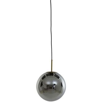Light & Living Light & Living - h&auml;ngeleuchte - Medina - bronze - glas rauchglas