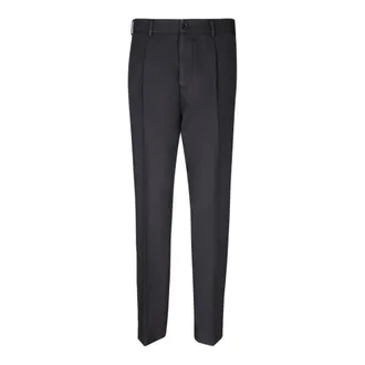 Dell'Oglio Homme, Pantalons, Noir, Taille: S Pantalon Noir en Laine