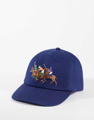 Polo Ralph Lauren Casquette de baseball &agrave; logo joueur de polo - Bleu marine Newport