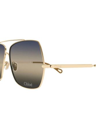 Chlo&eacute; CH0278S Gradient-Lens Aviator Sunglasses - Gold