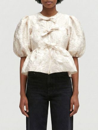 Ganni Top GANNI Femme couleur Blanc