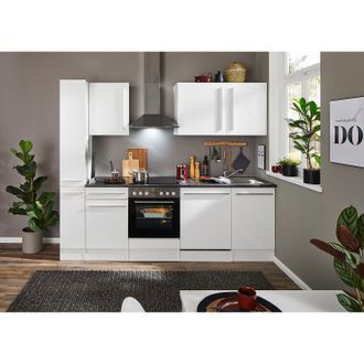 Casa home24 Apothekerschrank 30 x 211 x 57cm Weiß/Hochglanz Weiß