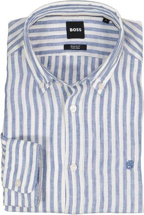 HUGO BOSS Herren Hemd blau