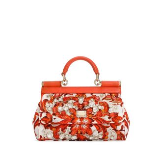 Dolce & Gabbana Mini Sicily Handbag With Embroidery And Bezels