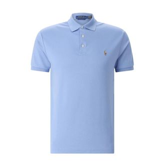 Polo Ralph Lauren Individuell angepasstes Slim-Fit Poloshirt - - Tops - Herren - Blau - 2XL