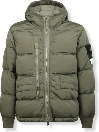 Stone Island Homme, Vestes, Vert, Taille: 2XL Nylon Metal Down Jacket