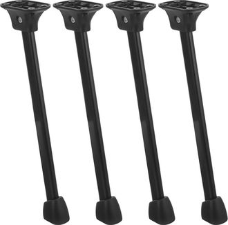 Holibanna COHEALI Klappbare Tischbeine 4 St&uuml;ck Metall Tischf&uuml;&szlig;e 33cm Faltbare Schreibtischbeine mit Bodenschoner Verstellbar und Tragbar f&uuml;r B&uuml;ro Zuhause und Ca