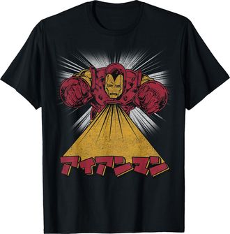 MARVEL Avengers Iron Man Kanji Fly T-Shirt