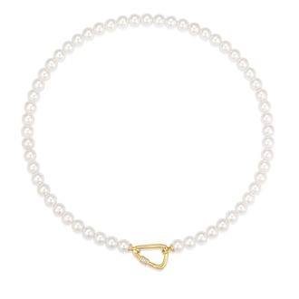 Ania Haie Halskette - 925er Sterlingsilber Shell Pearl - Gr. unisize - in Gold - f&uuml;r Damen