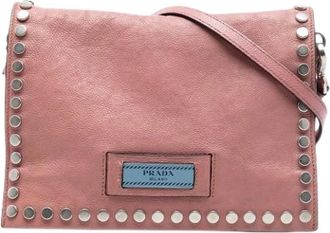 Prada Pre-owned Etiquette Shoulder Bag - Femme - Pre-owned - Rose - Taille: ONE Size
