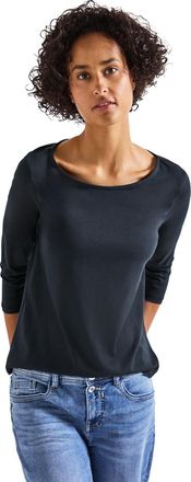 Street One Damen Shirt mit U-Boot-Ausschnitt