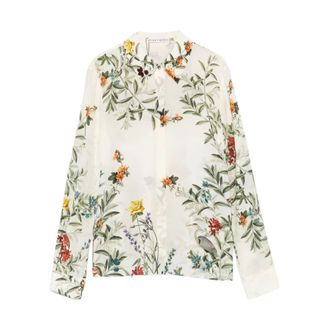 Alice & Olivia Florales Hemd mit durchgehender Knopfleiste - - Blouses & Shirts - Damen - Mehrfarbig - S