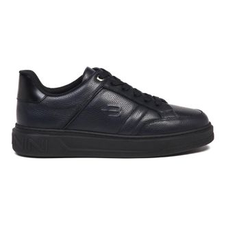 Baldinini Tumbled Leder Sneaker - - Shoes - Herren - Blau - 40 EU