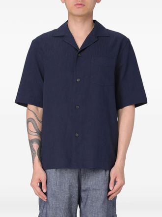 Paolo Pecora chemise &agrave; poche poitrine - Bleu