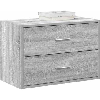 vidaXL vidaXL Armoire avec 2 tiroirs sonoma gris 60x31x40cm bois ding&eacute;nierie