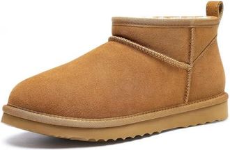 Generic NYSBH Bottes de neige dhiver en fourrure pour femme - Semelle &eacute;paisse - Mini bottes dext&eacute;rieur en daim pelucheux - Bottes en laine moelleuse, Kaki2., 