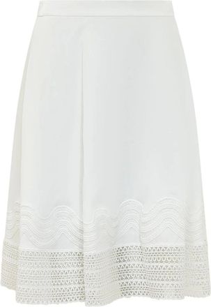 HUGO BOSS Femme, Jupes, Blanc, Taille: 42 FR Flared Short Skirt