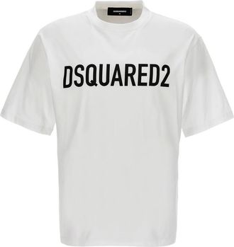 Dsquared2 Homme, Tops, Blanc, Taille: S Logo T-Shirt