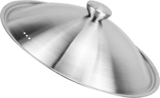 Cabilock Pfannendeckel 32 Cm Topfdeckel 32 Cm Topf Pfannen Edelstahl Universal Topf Pfanne mit Koch Kochgeschirr 32cm für 30cm Topf Bratpfanne