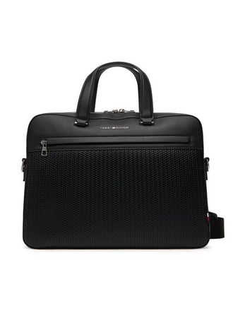 Tommy Hilfiger Laptoptasche Th Woven Computer Bag AM0AM13660 Schwarz