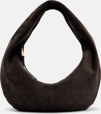 Khaite Schultertasche Olivia Medium aus Veloursleder