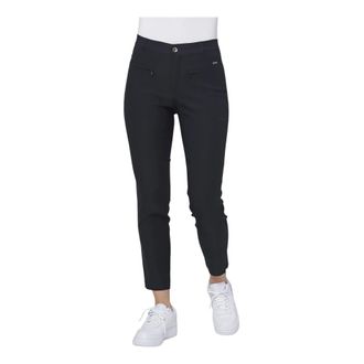 C.Ro Dunkelblaue Rei&szlig;verschluss Leggings - - Trousers - Damen - Blau - 4XL