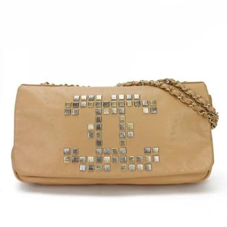Chanel Sac bandouli&egrave;re vintage Pre-owned - Femme - Pre-owned - Beige - Taille: ONE Size
