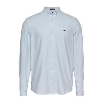 Tommy Jeans Hemd Button-Down-Kragen f&uuml;r Herren Regul&auml;r (S&uuml;&szlig;es Blau)