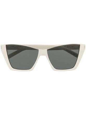 Saint Laurent Eyewear Kate Cat-Eye-Sonnenbrille - Weiß
