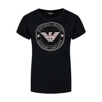 Emporio Armani Femme, Tops, Noir, Taille: 38 FR T-Shirt Over