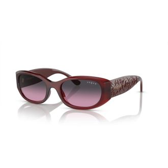 Vogue Eyewear Opal Red/Violet Grey Shaded Sonnenbrille - - Accessories - Damen - Rot - 52 MM
