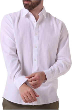 Selected Slim Fit Leinenhemd in Wei&szlig; - - Shirts - Herren - Wei&szlig; - 2XL